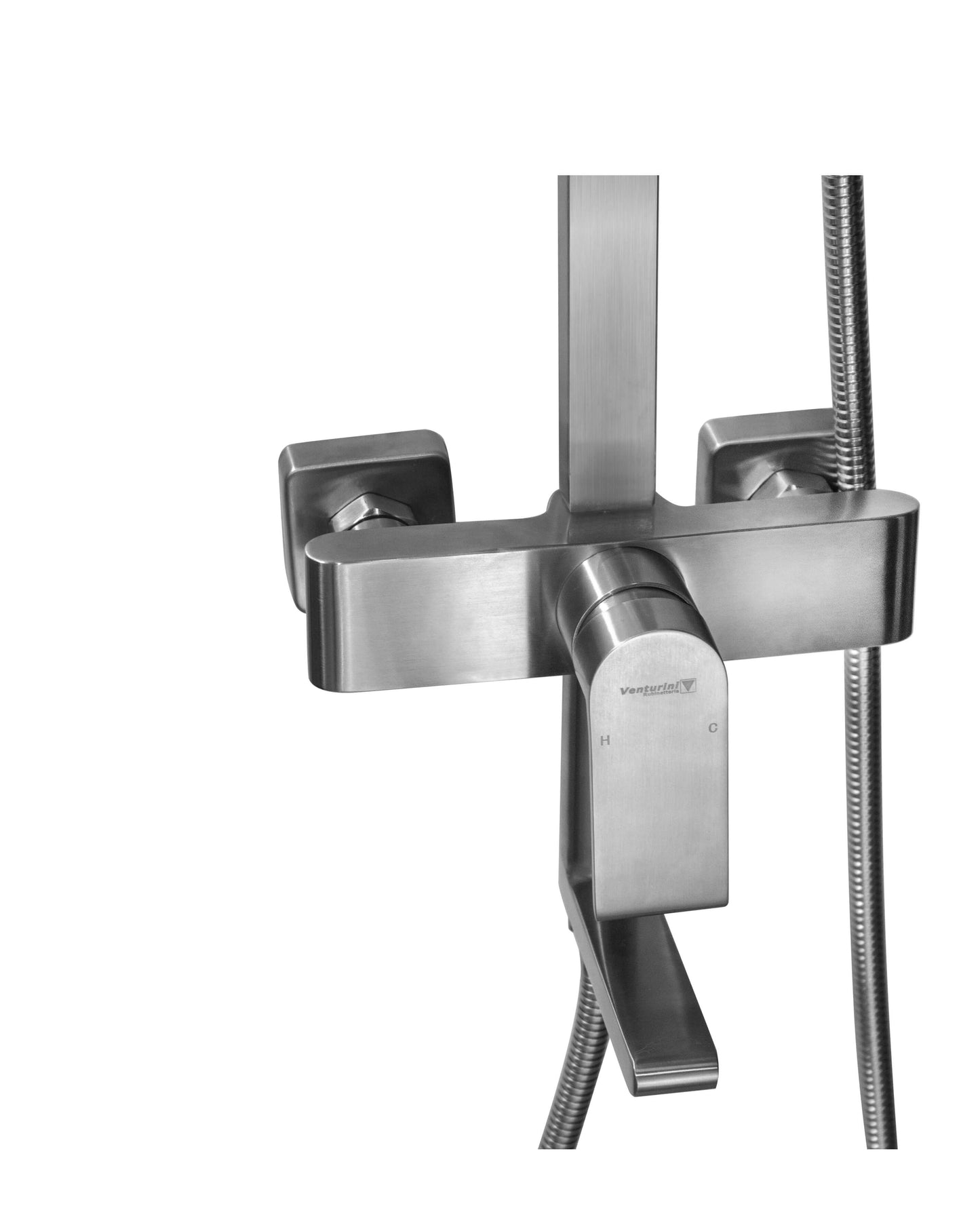 Ducha externa Minimalista Acero Cuadrada – Tecnigrifos